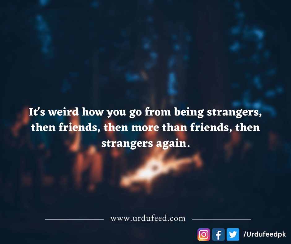 12+ Best Friends become Strangers Quotes in English - Sad